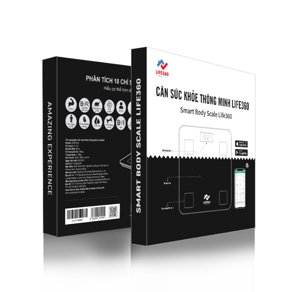 Cân Sức Khỏe Thông Minh Life360 LF-BFS24 - LIFE360