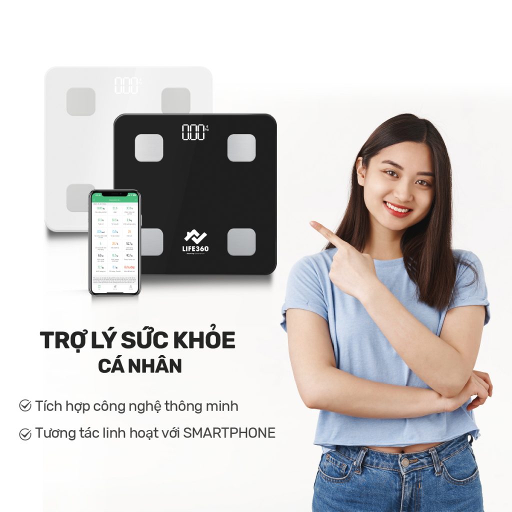 Cân Sức Khỏe Thông Minh Life360 LF-BFS24 - LIFE360